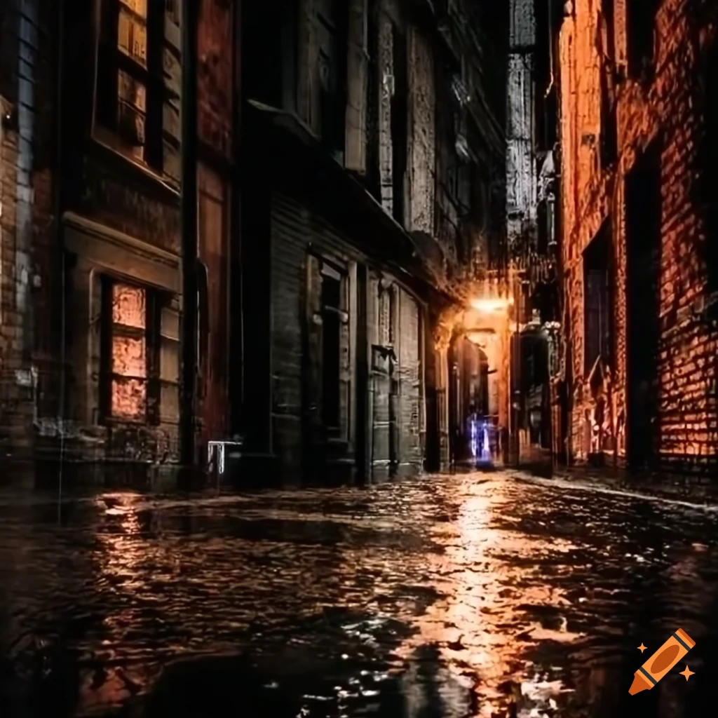 Rainy urban city on Craiyon