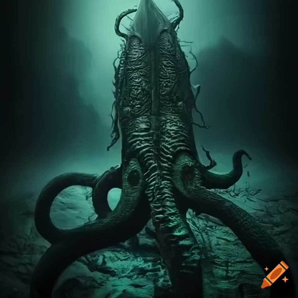 Lovecraft spindly on Craiyon