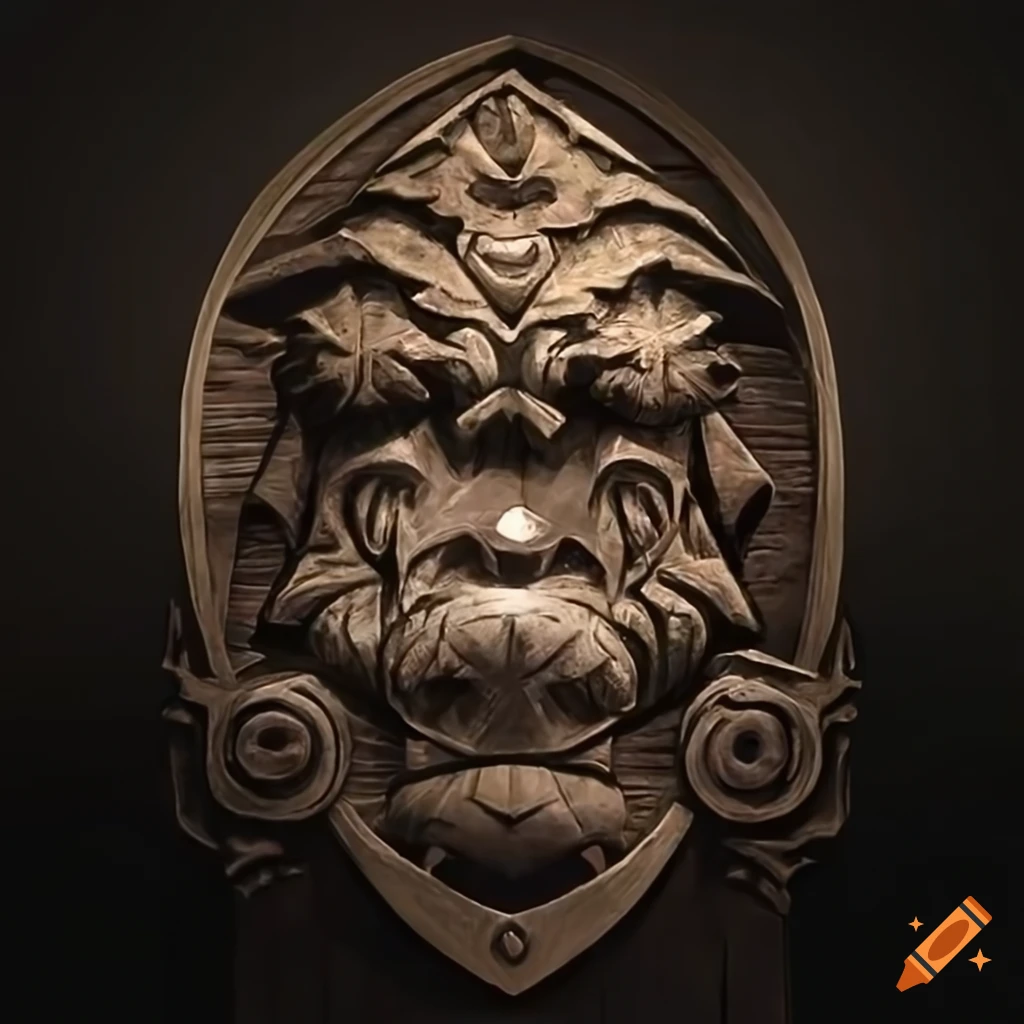 ‘architectural stave carving’-style, hd zelda game, sword shield ...