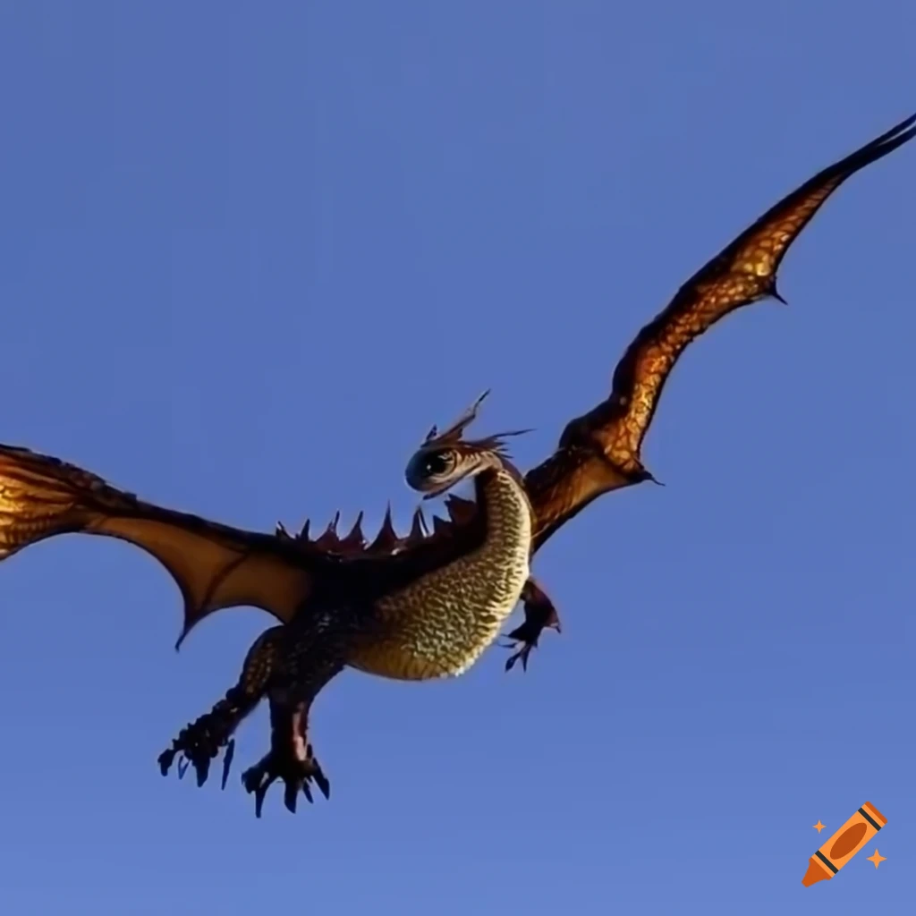 Dragon flying around in snowy mountains, realistic, highly detailed, hd ...