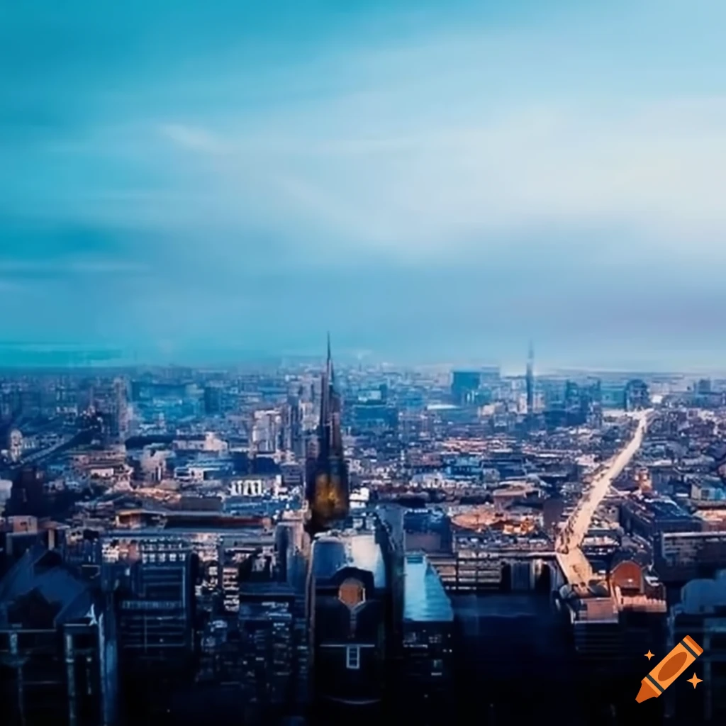 Realistic photo of a modern fictional city in the european union on Craiyon