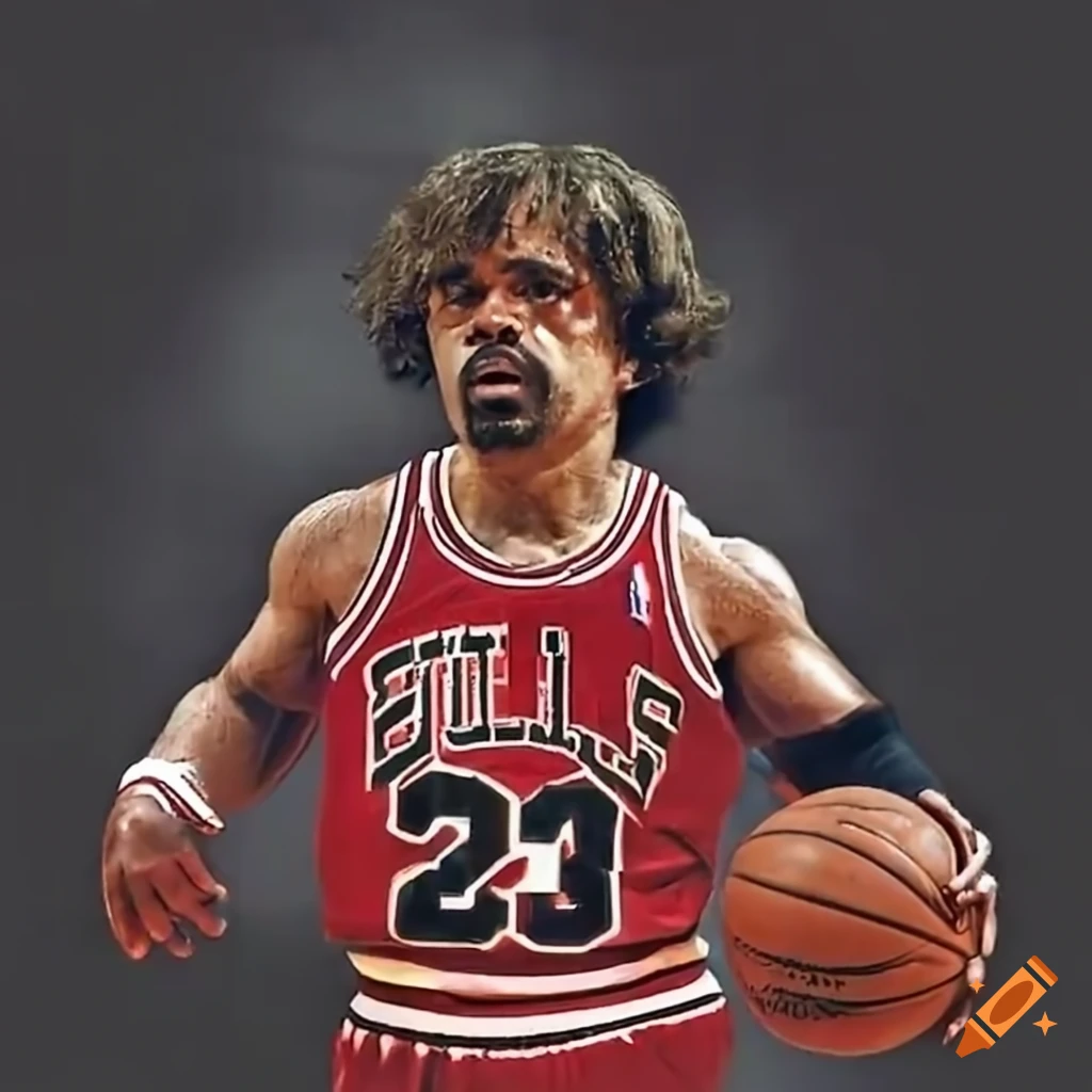 Peter dinklage dunking a basketball with michael jordan jersey on