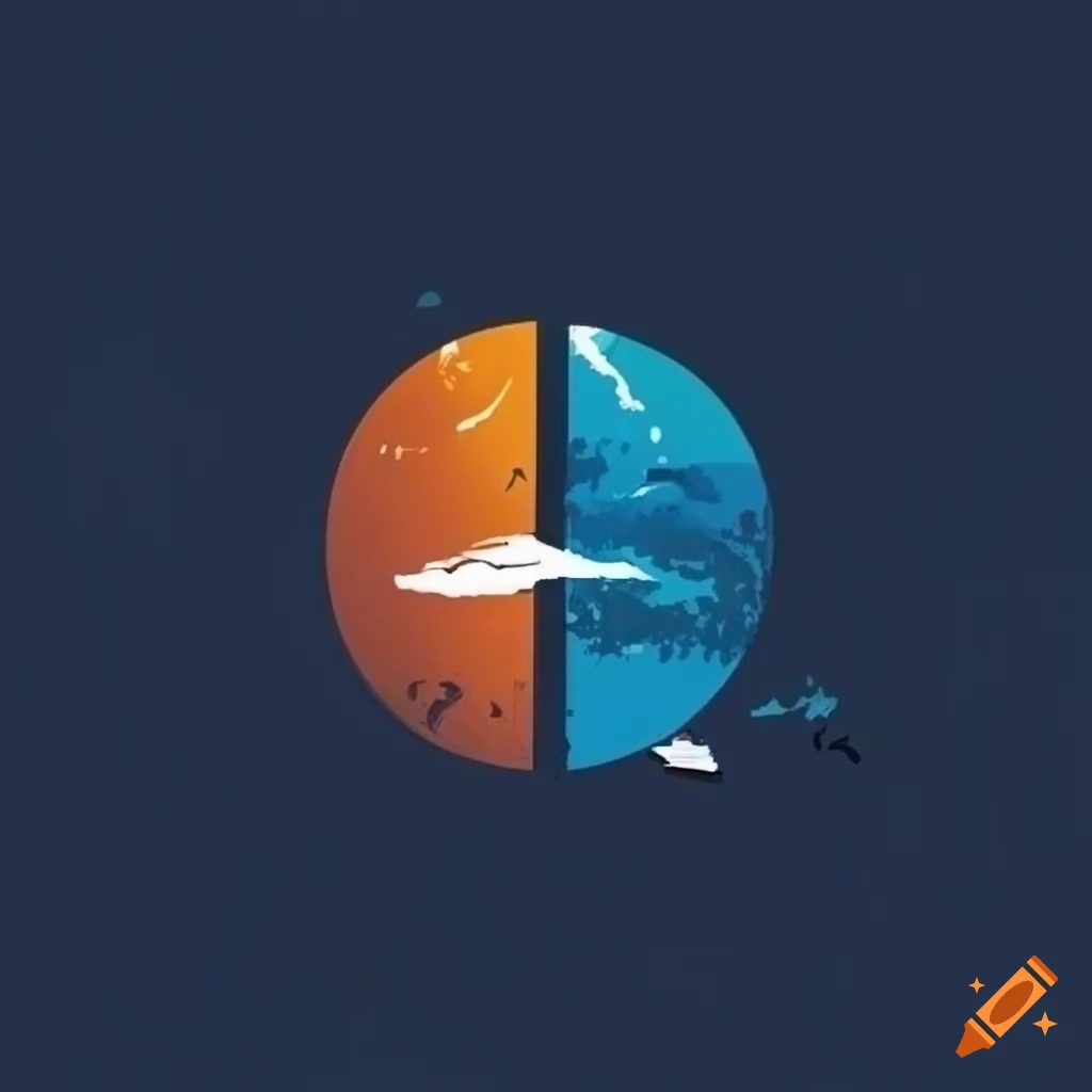 Logo minimalist featuring water and geological faults and earthquakes ...