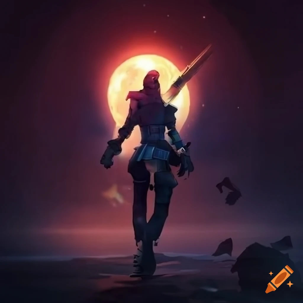 Free fire the moon on Craiyon