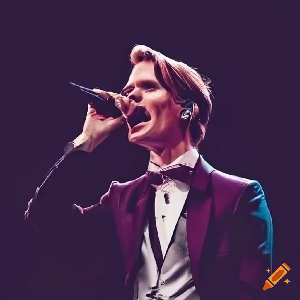 Pelle almqvist, an energetic rock singer performing on stage