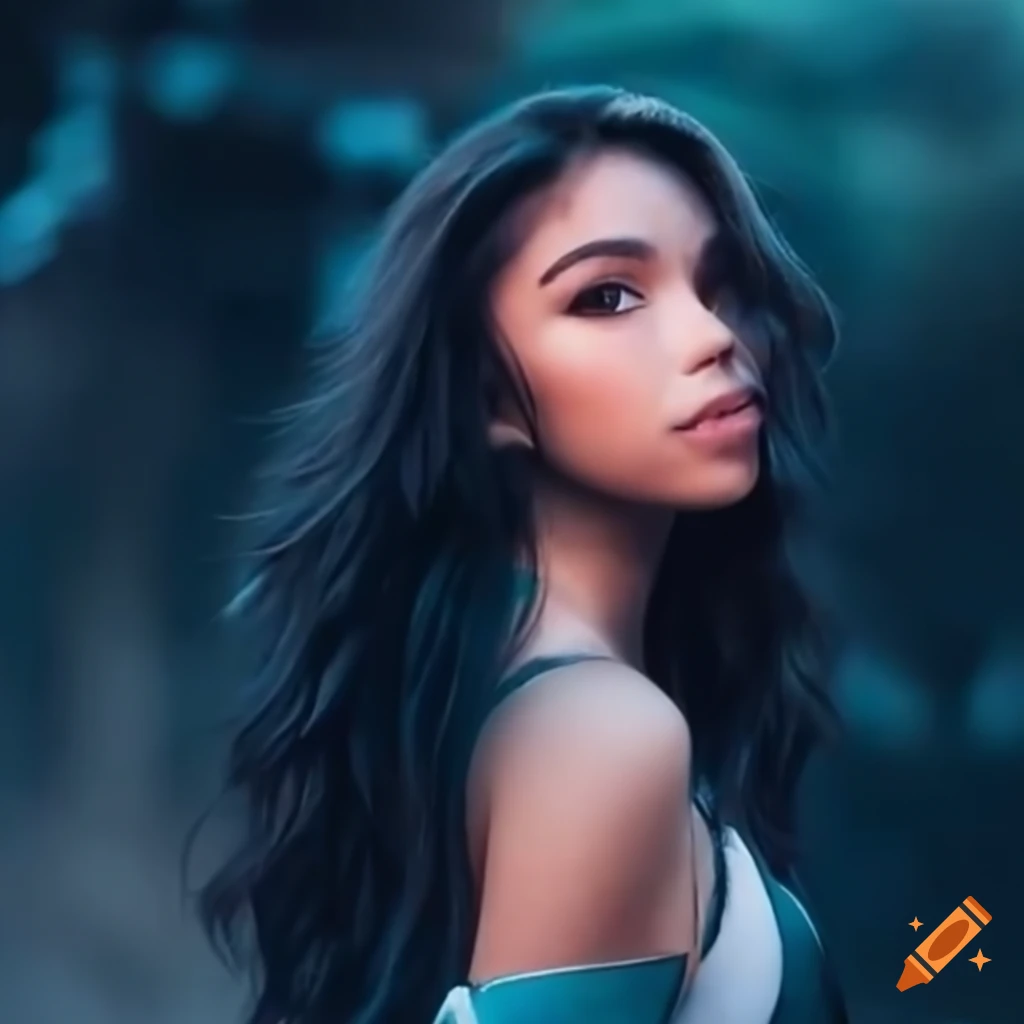 Valkyrae, a popular gaming streamer and content creator on Craiyon