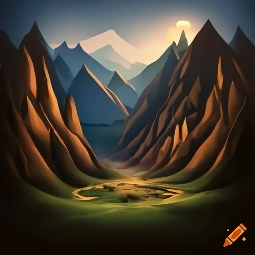 Mountains in a board game