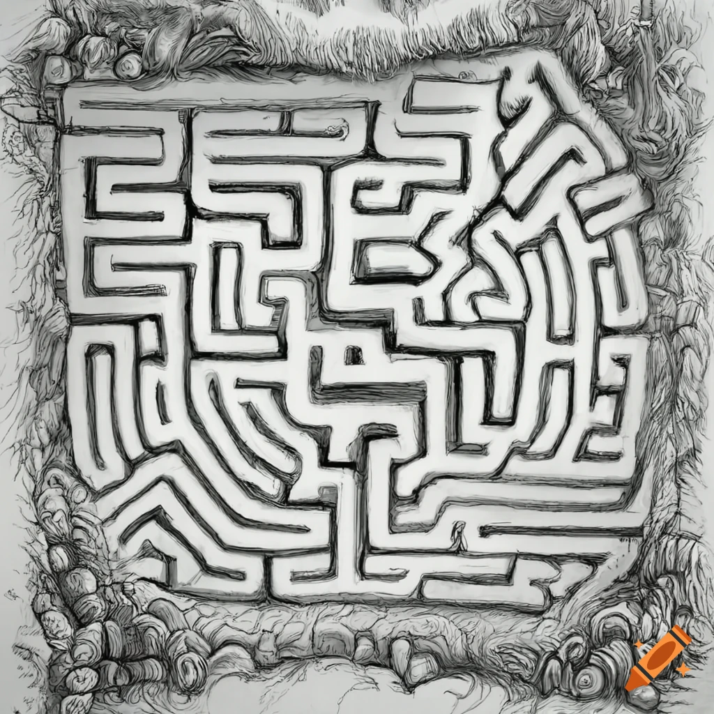 Labyrinth seen from above by gou tanabe