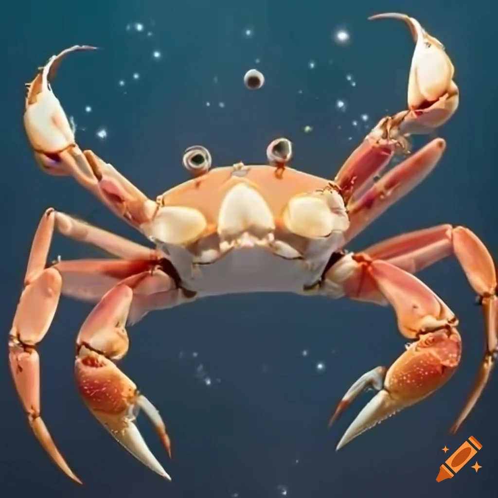 Gravity defying slight nuisance hovering space crab