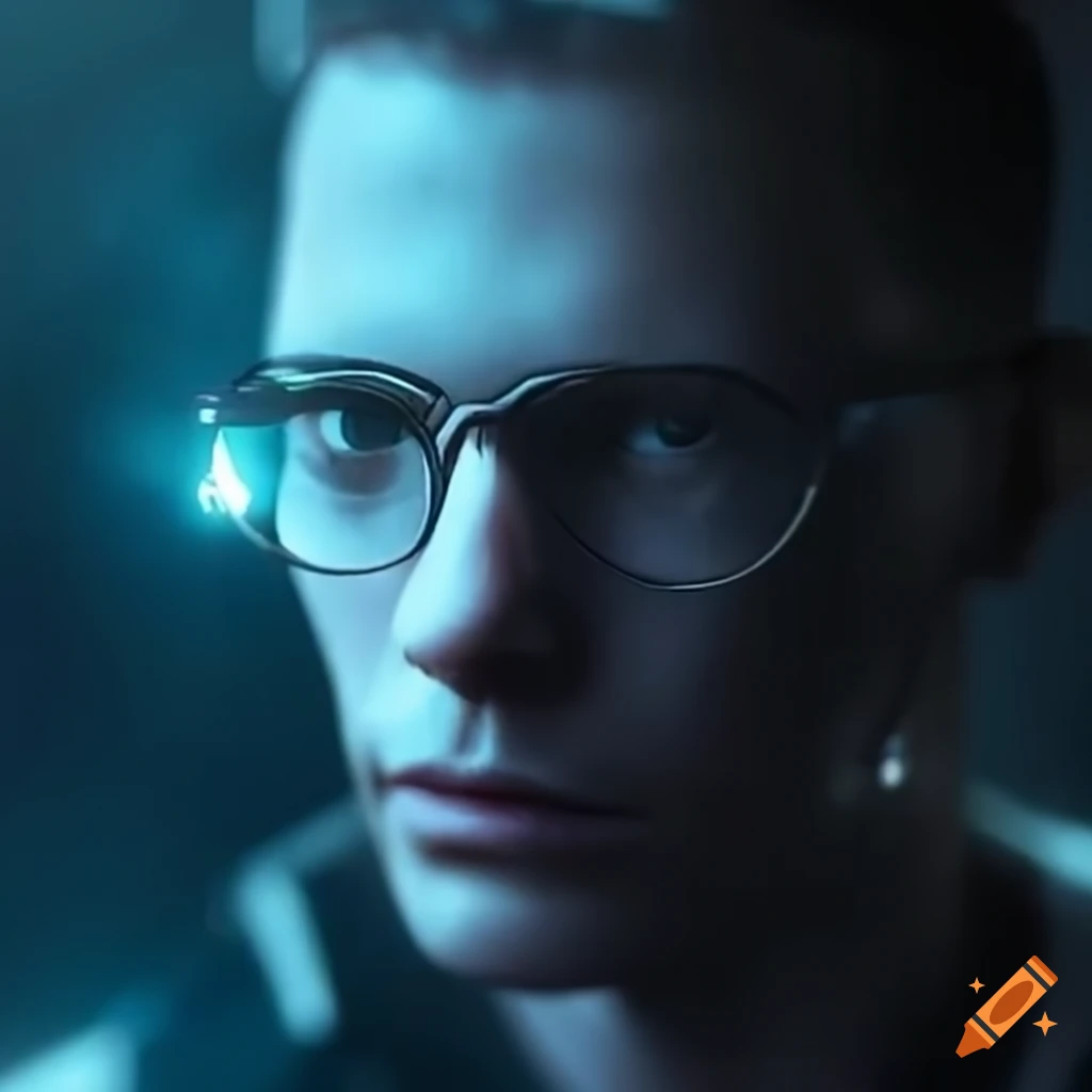 Realistic futuristic cinematic future vision sci-fi man on Craiyon