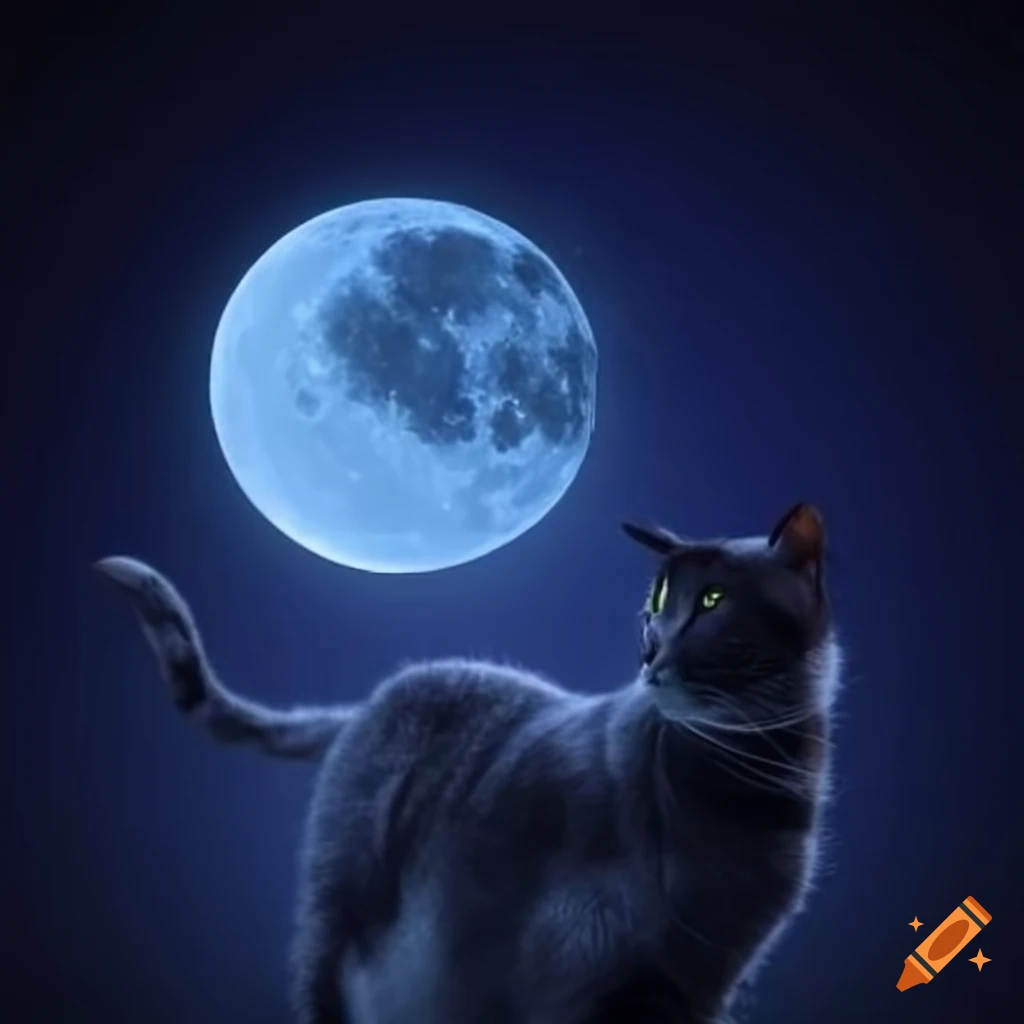 Cat in the moon