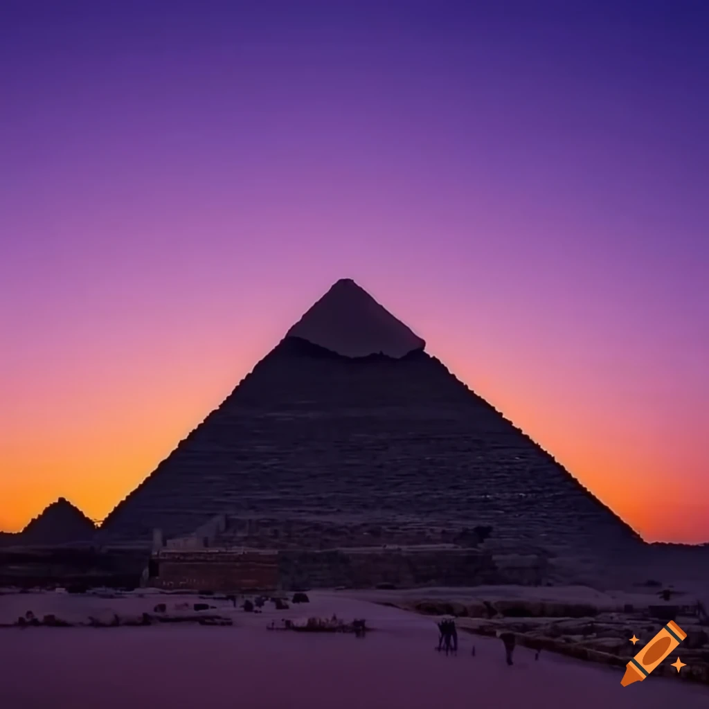 Egypt Pyramids Sunset