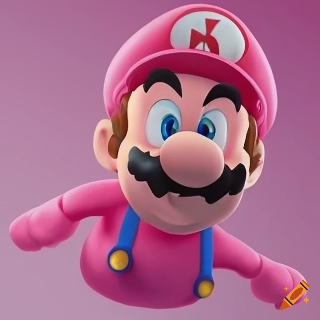 Angry pink mario