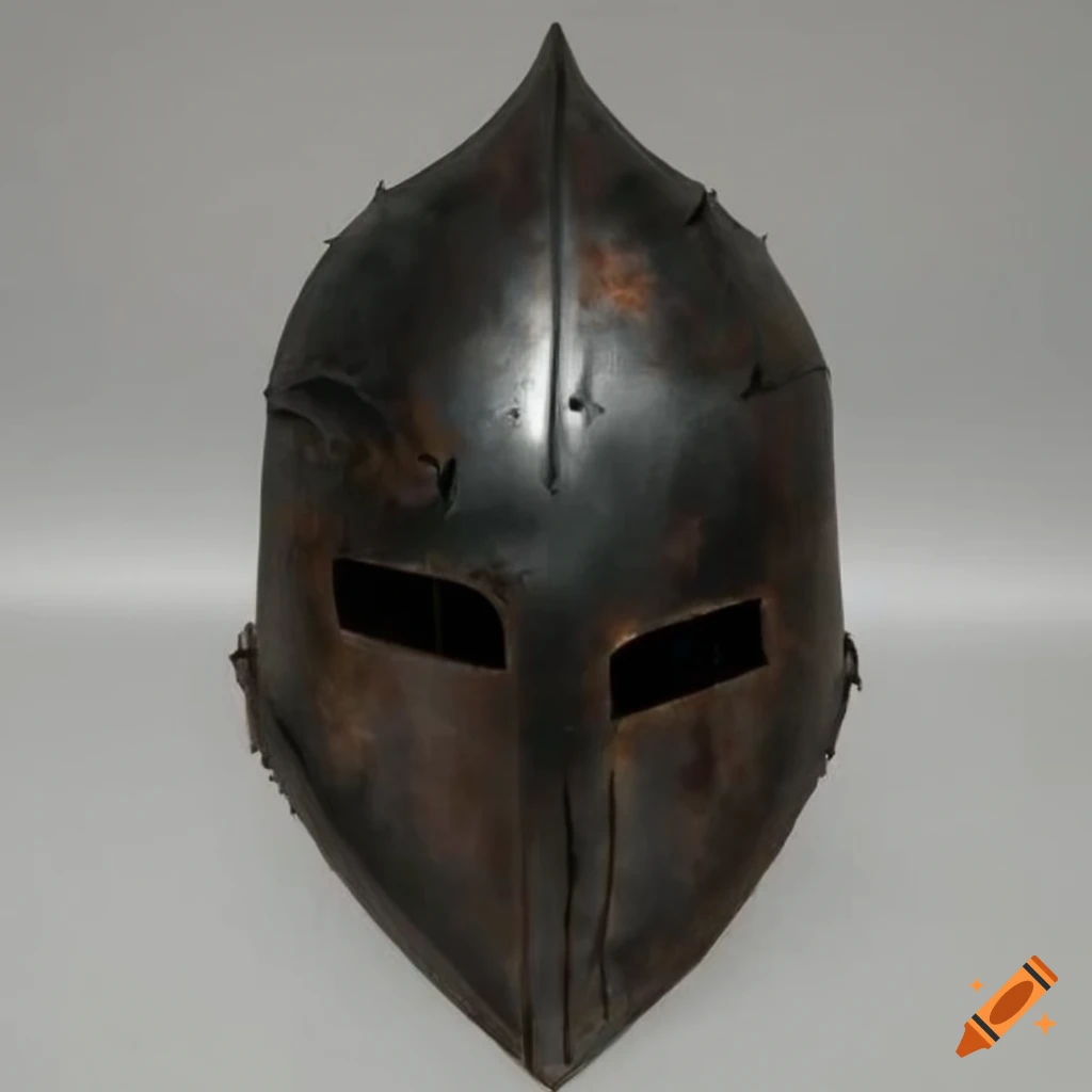 Frank duveneck dark paintings black knight armour great helm rusty damaged