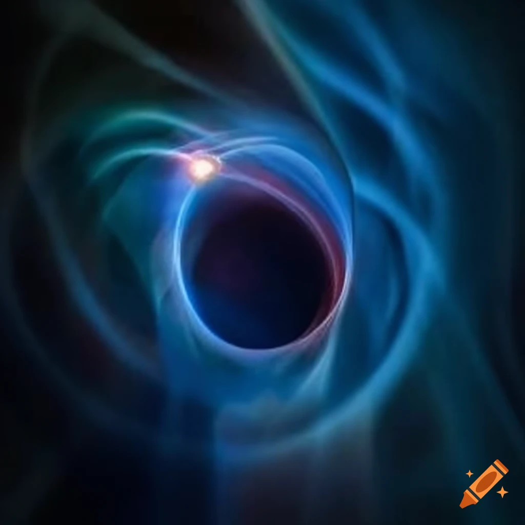 Man made of light creating a soul