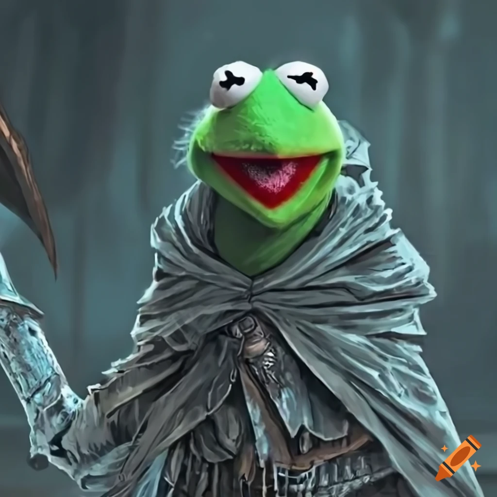 Kermit the frog in dark souls