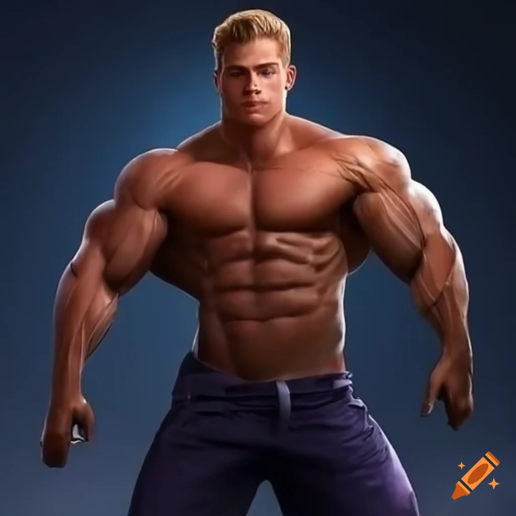 Connor lee blond très beau avec une musculature impressionnante
