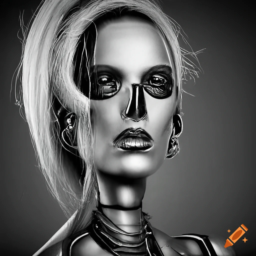 Mergina modelis kubizmo stilius rene magrito stilius moteris robot4 ...