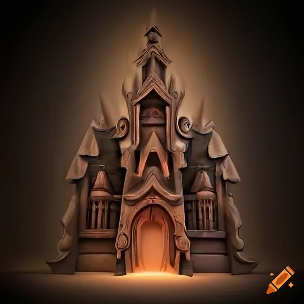 ‘Architectural Stave carving’-Style, hd Zelda game, sword sculpture ...