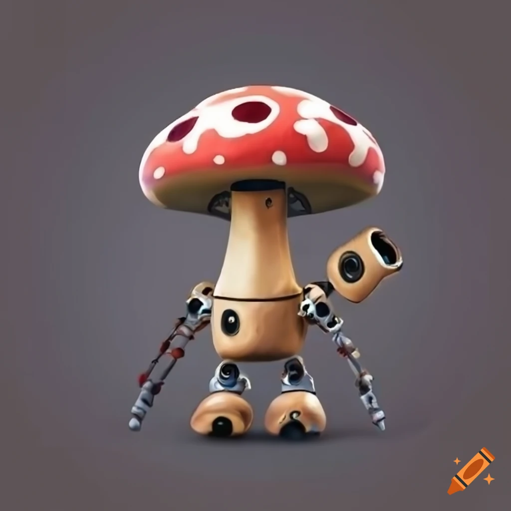 Mushroom robot avatar on Craiyon