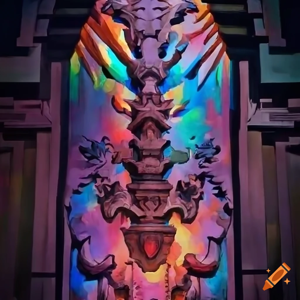 ‘Architectural Stave carving’-Style, hd Zelda game, sword shield ...