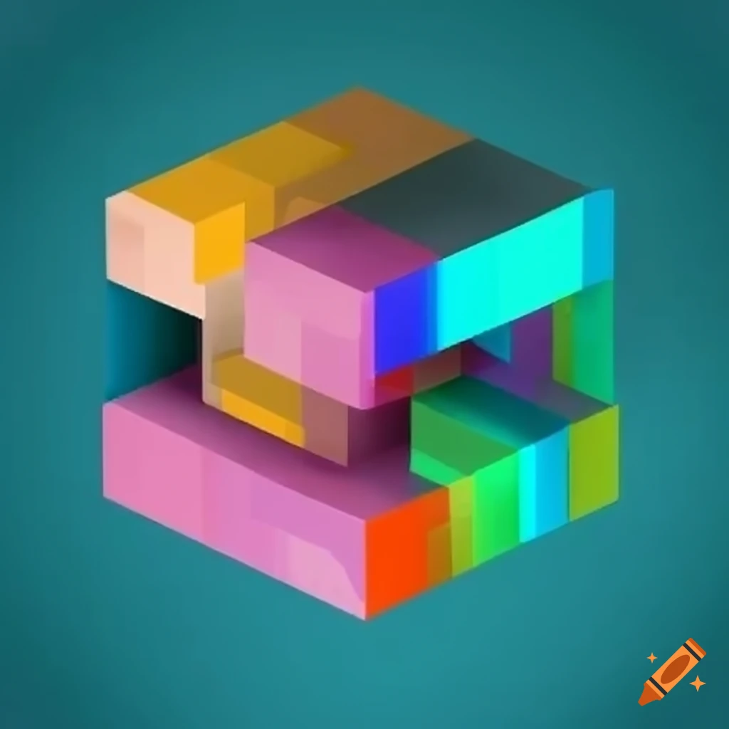 Infinite block-based world on Craiyon