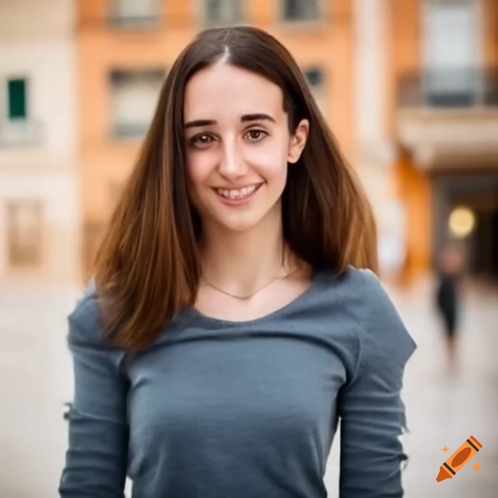 Do me the linkedin profile picture of a student girl in malaga