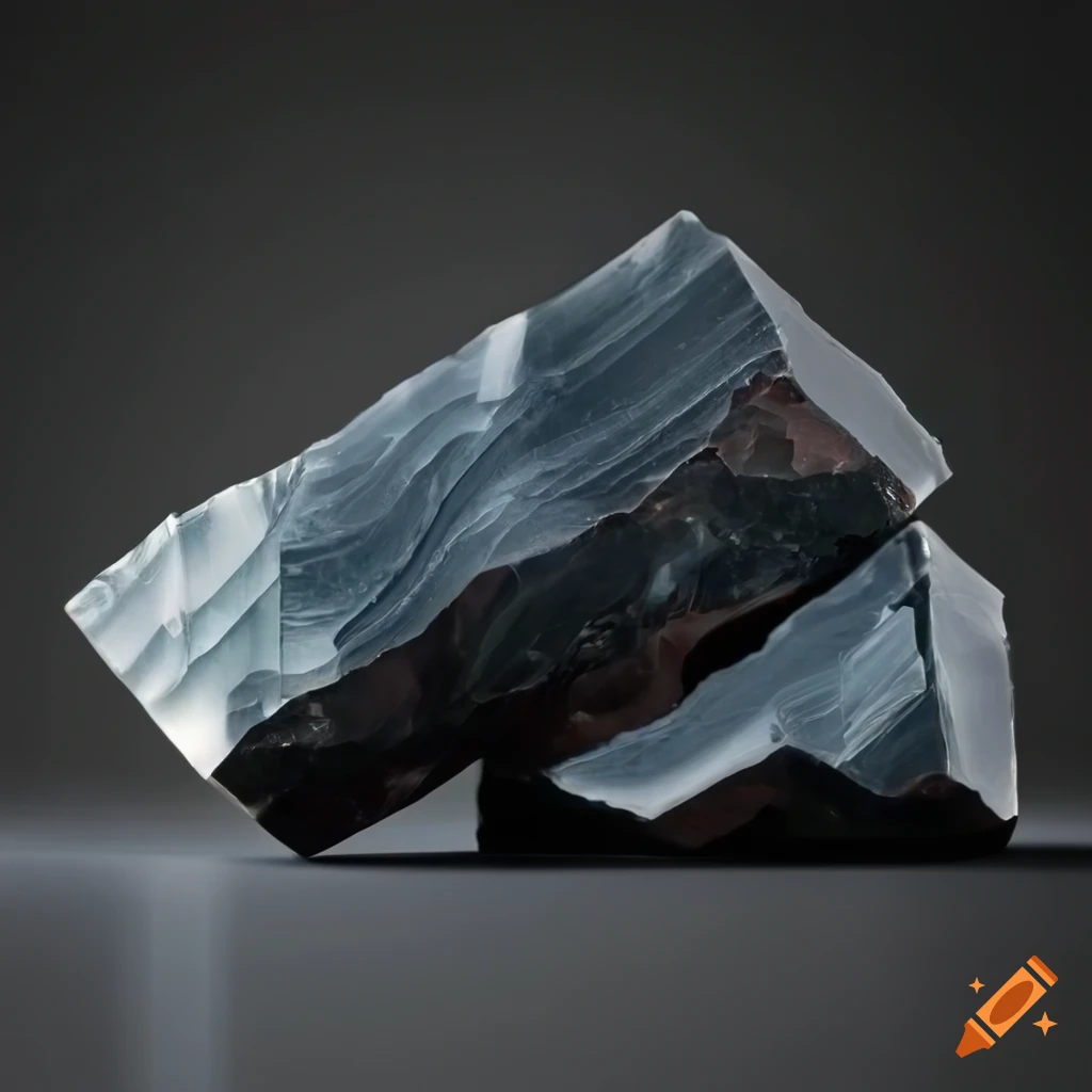 Obsidian blocks arranged on Craiyon