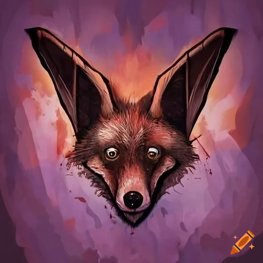 Fox bat combat banner on Craiyon