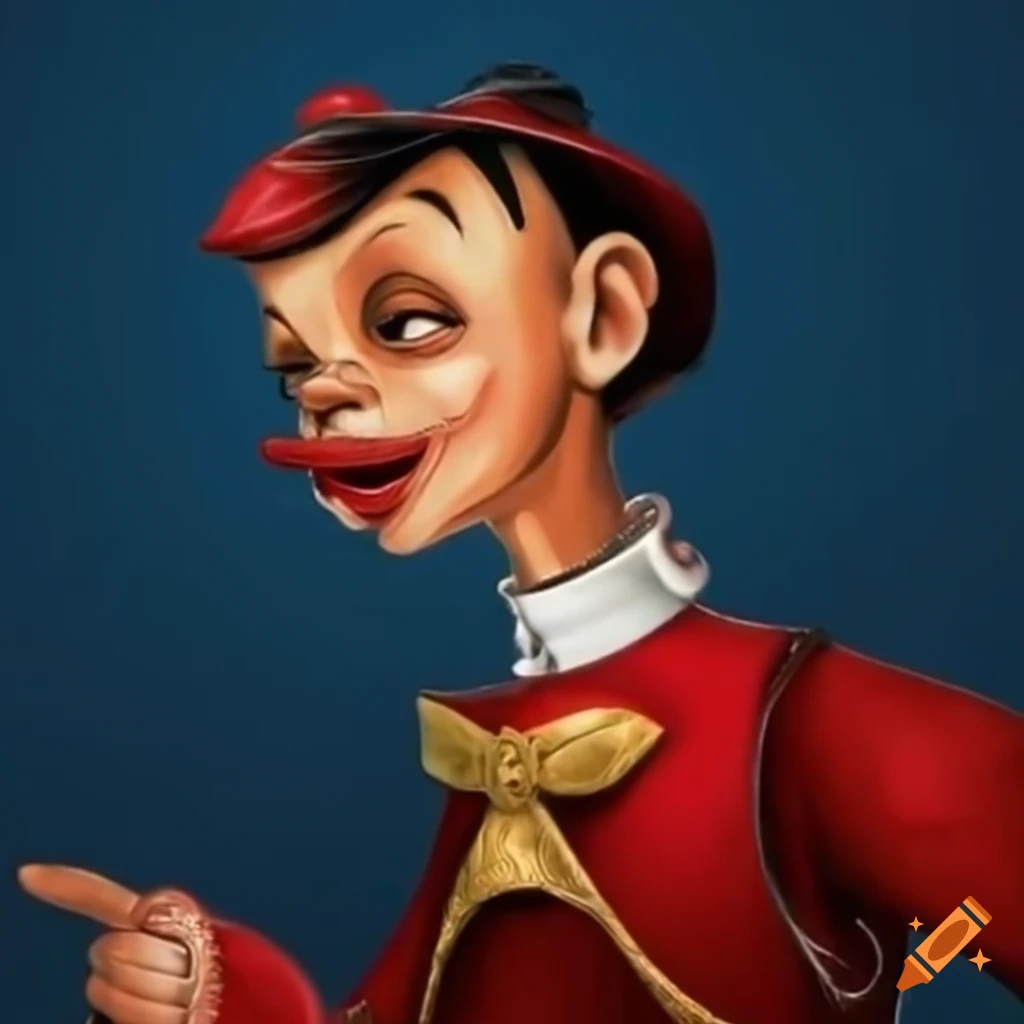 Create president of serbia aleksandar vucic as pinocchio