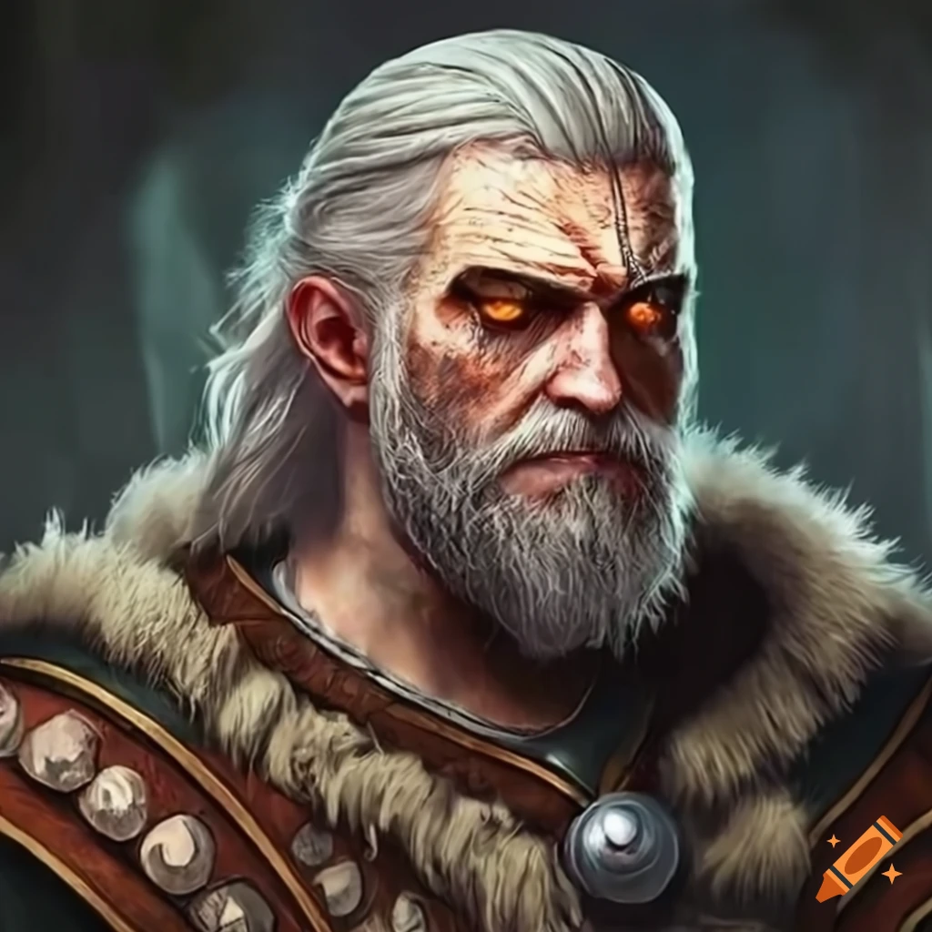 Viking warrior who looks like the witcher