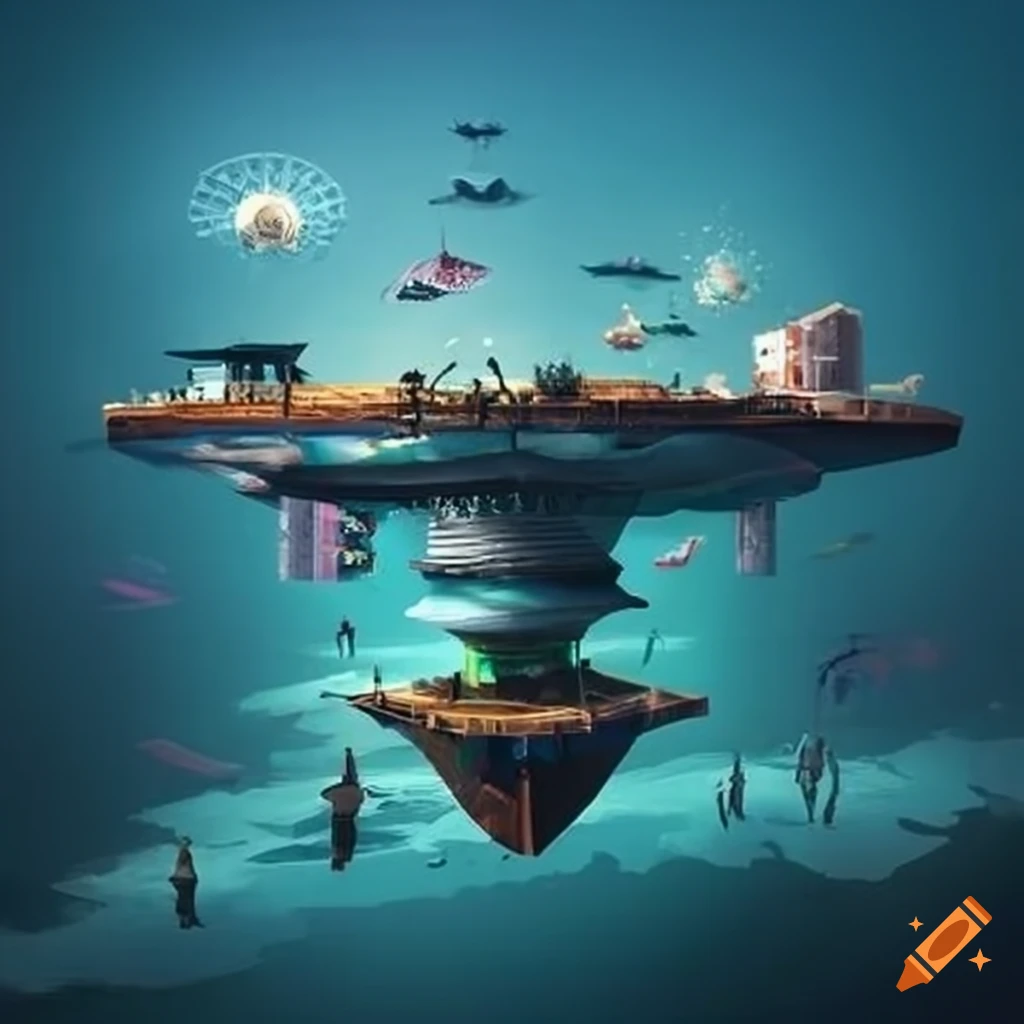 Floating city stands