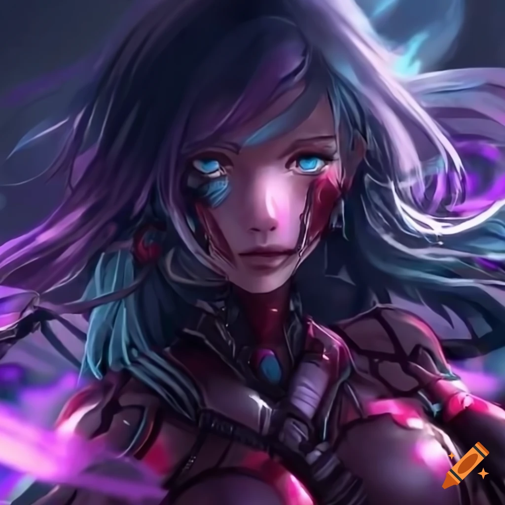 Beautiful feminine cyborg ninja, 8k, ultra detailed, fine details on ...