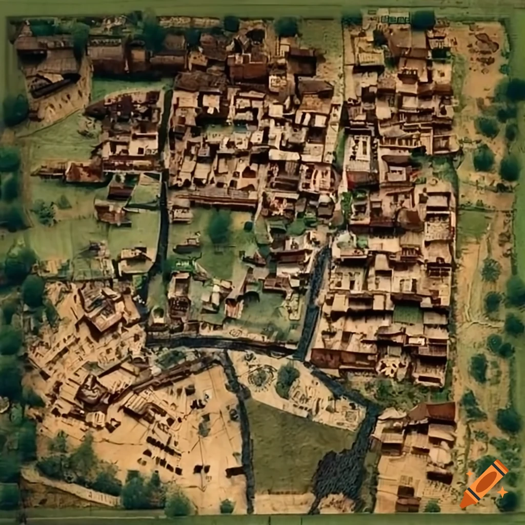 Accurate digital map of village