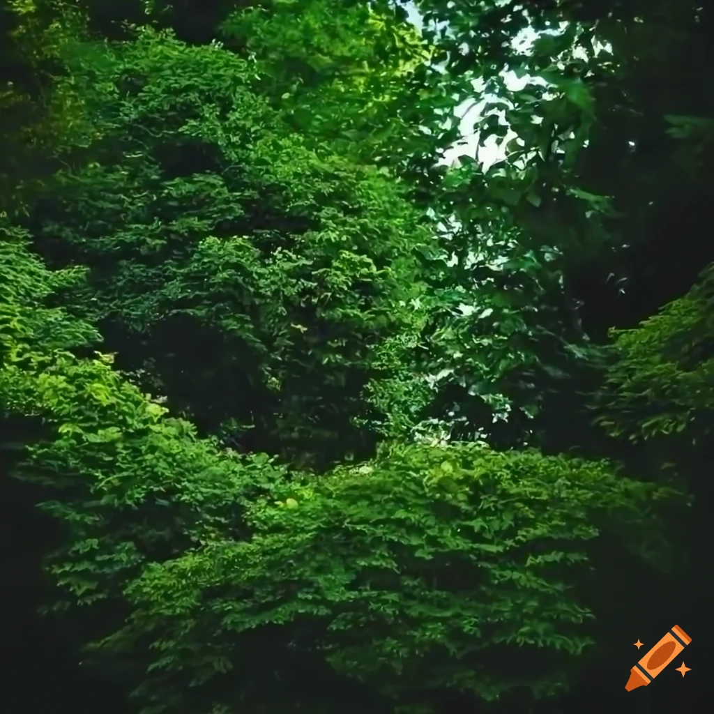 Inside bushes looking out, garden, looking through branches, looking ...