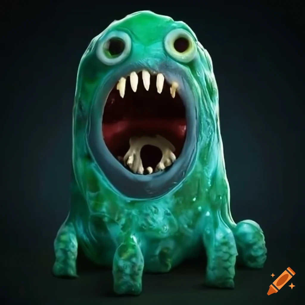 Slime monster with tentacles