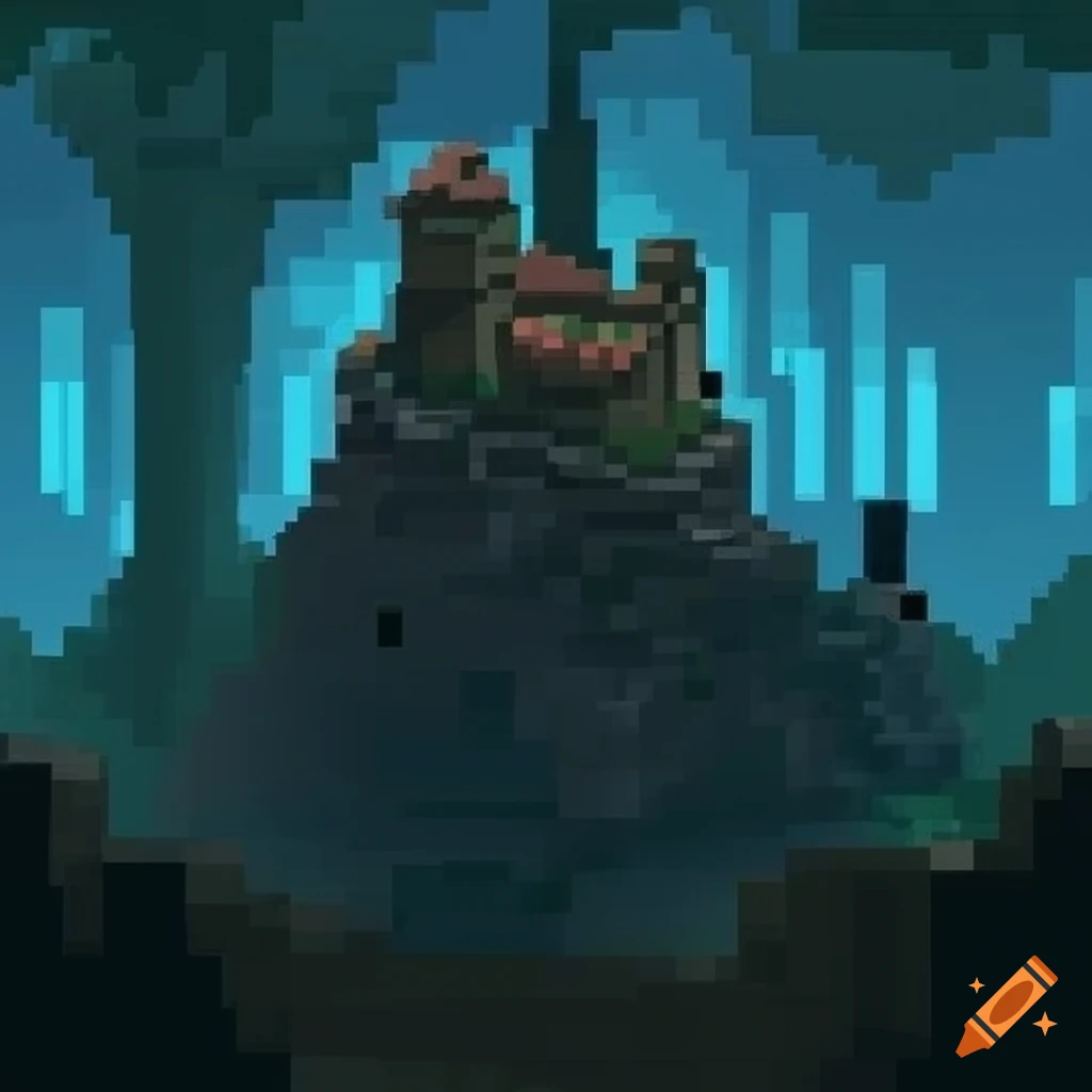 Pixelart fantasy minecraft