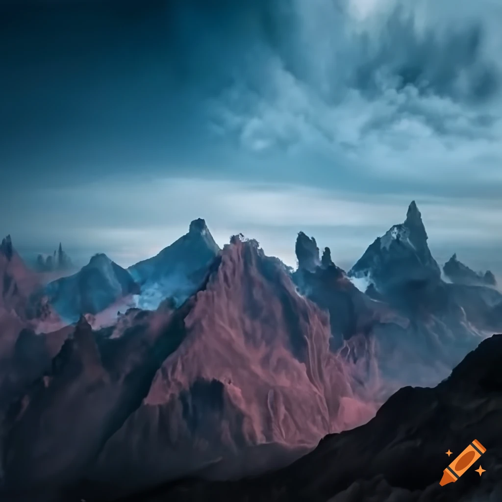 Unpredictable landscape filled