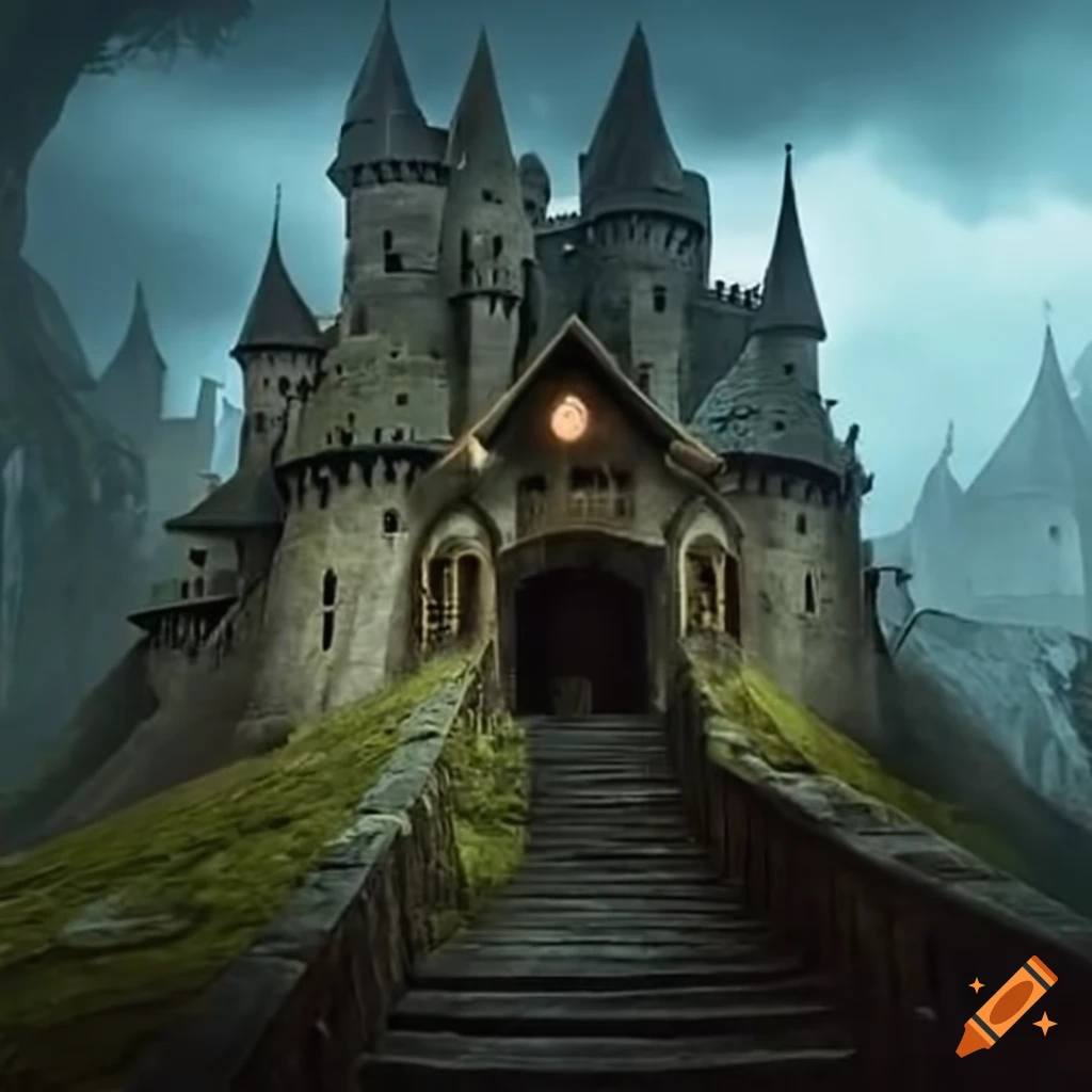 Castle that serves as a school for witches and wizards