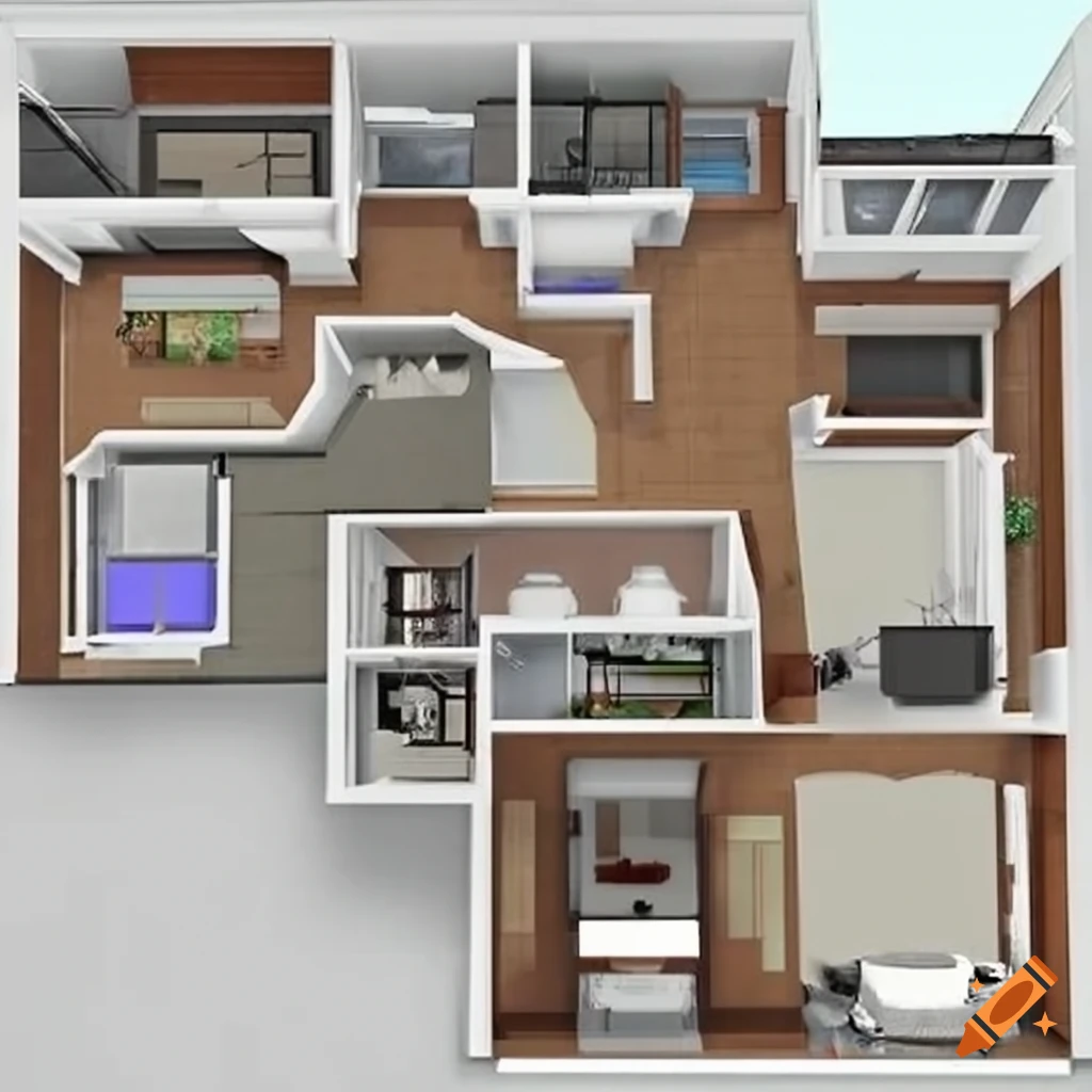 2d house technical plan