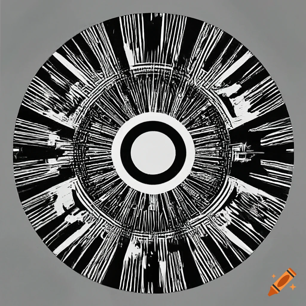 4 x 4 size, Logo, scary, paranormal, circle on Craiyon