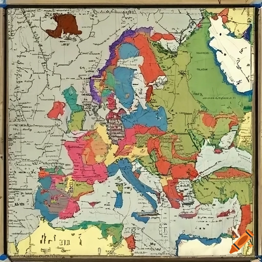 A alternative map of ww2 on Craiyon