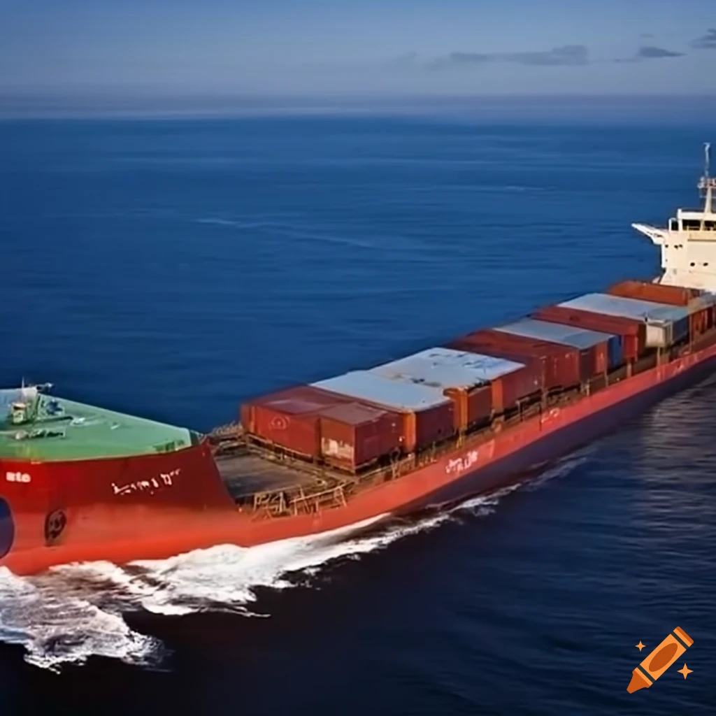 Sea cargo ship on Craiyon