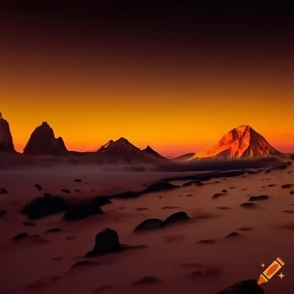 Alien landscape , realistic and natural, detailed full-color, hd ...