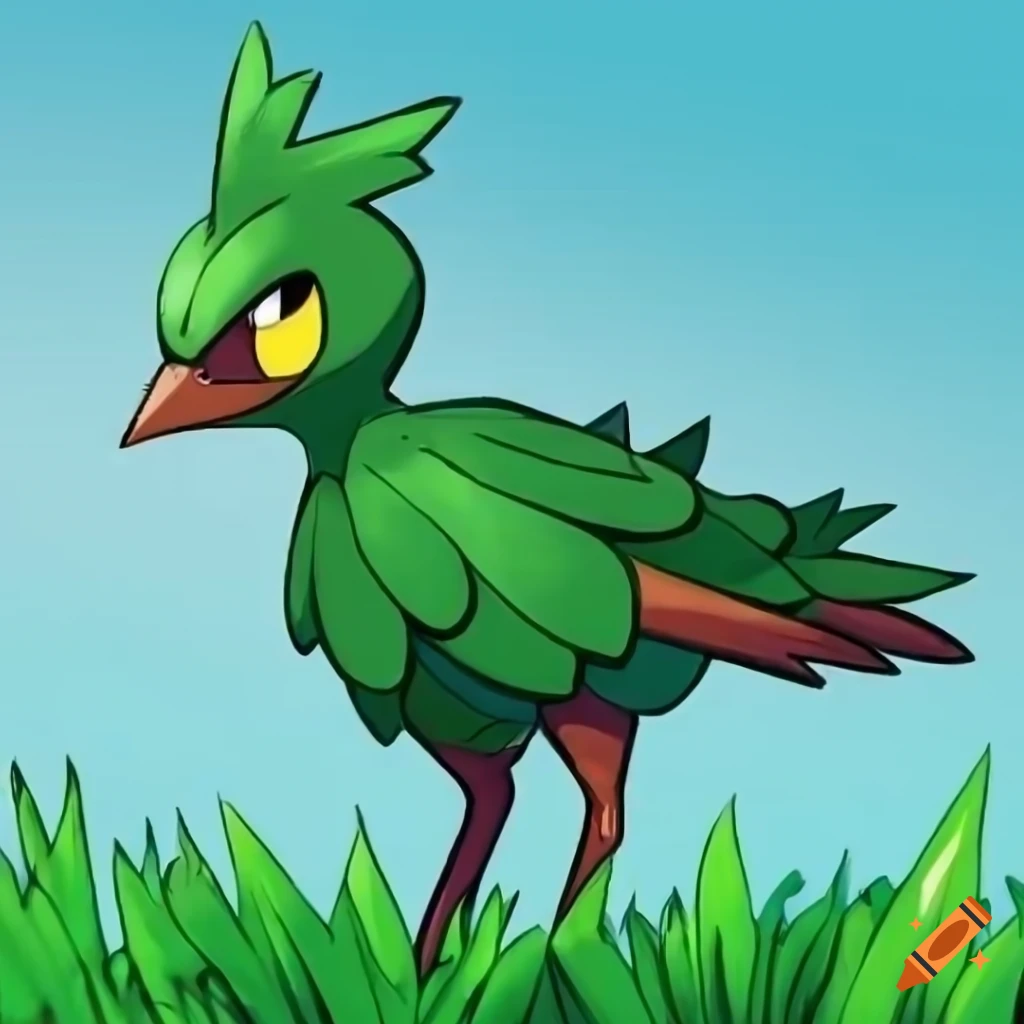 Grass bird pokemon twig on Craiyon