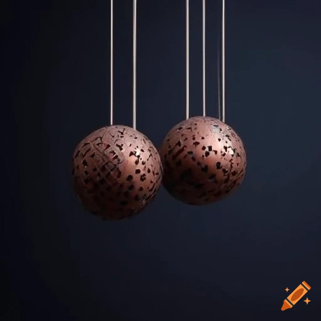 Hanging iron balls were used to decorate a party on Craiyon