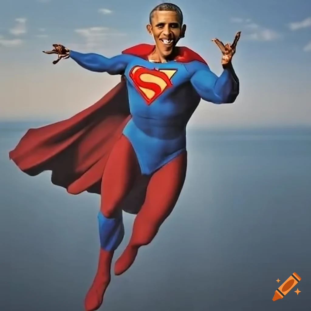 Barack obama en superman on Craiyon