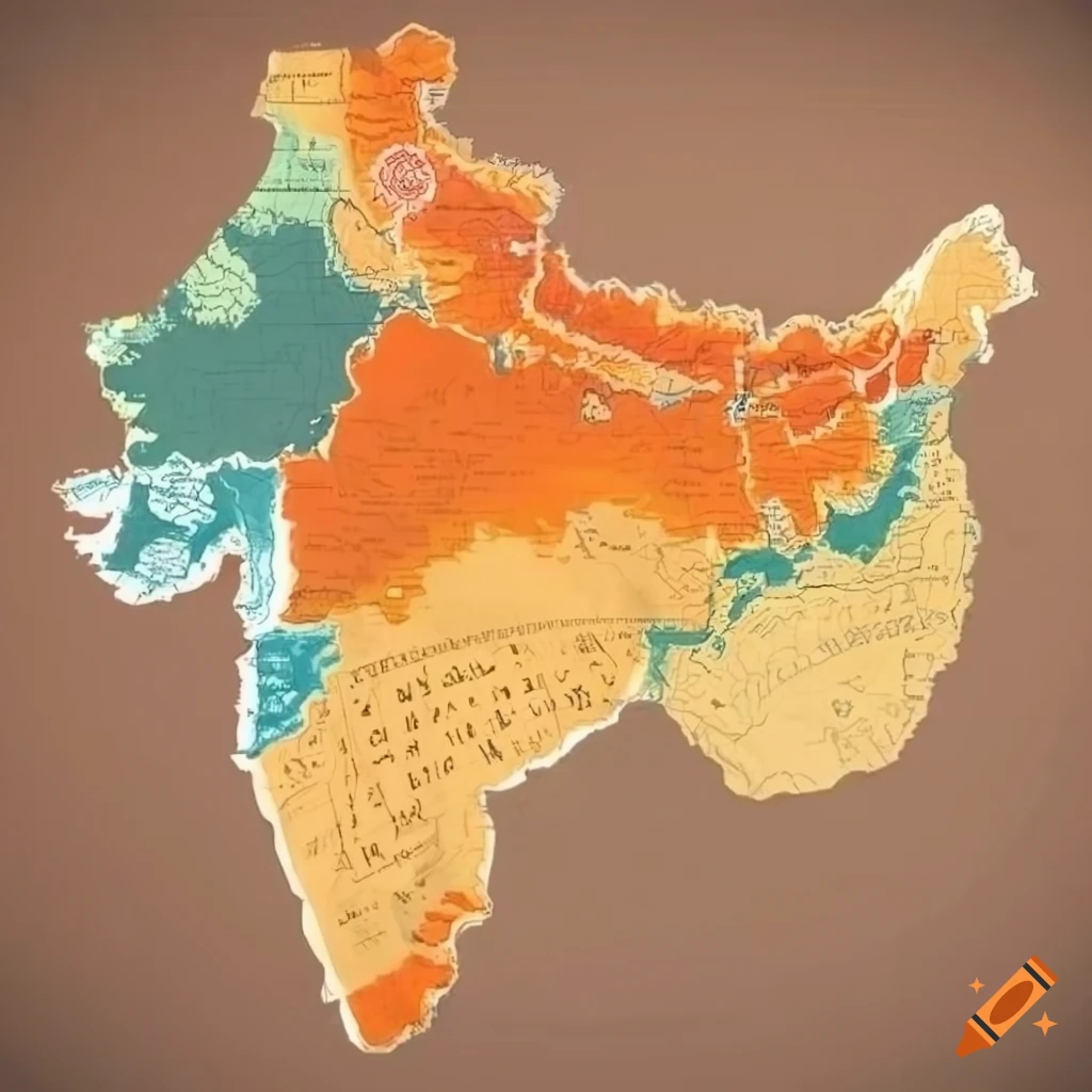 Indian Map on Craiyon