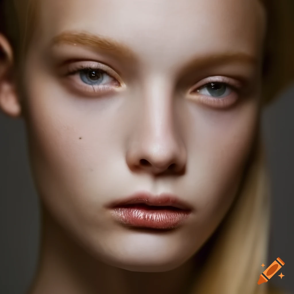 Close up human face, high resolution, soft lighting