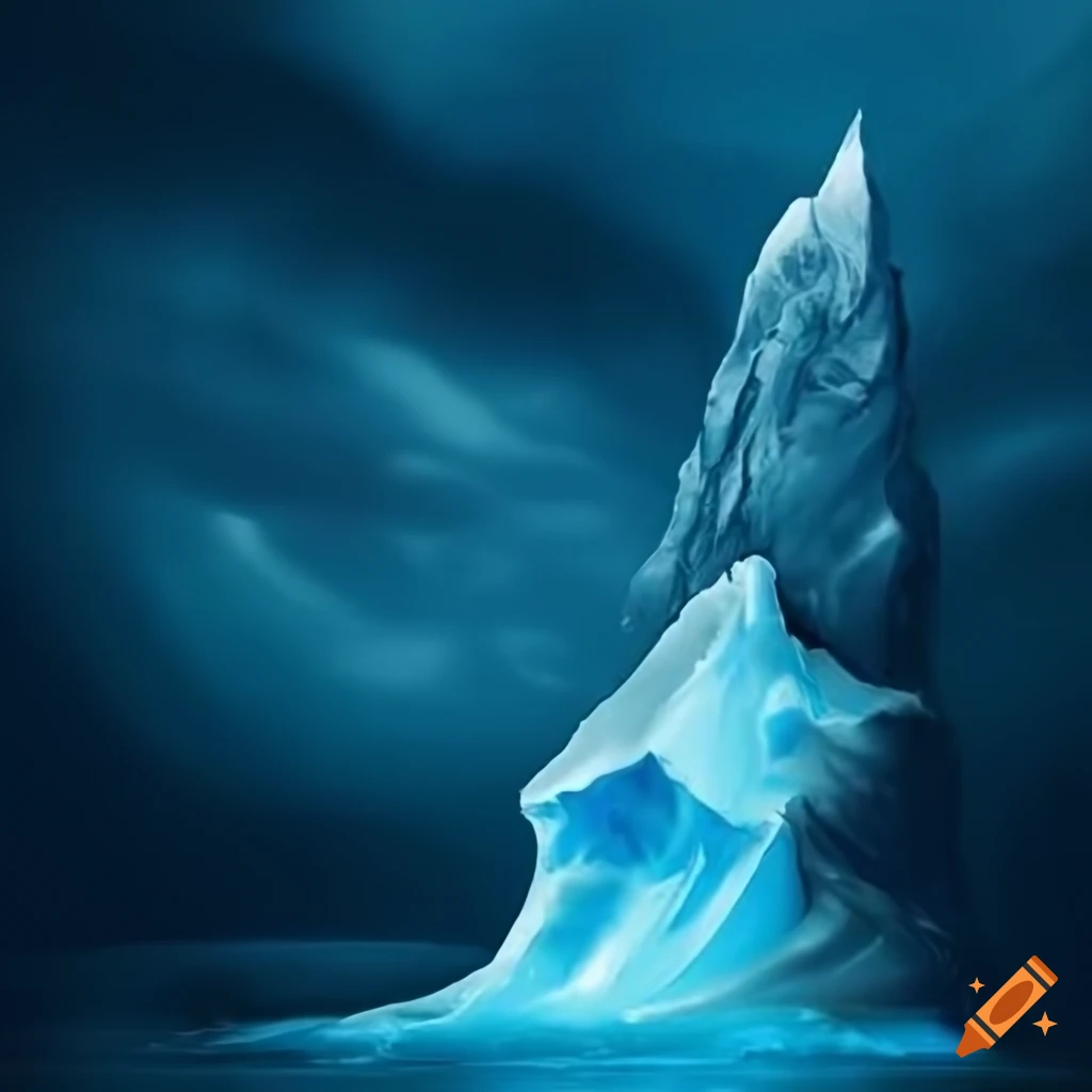 A fantasy iceberg on Craiyon